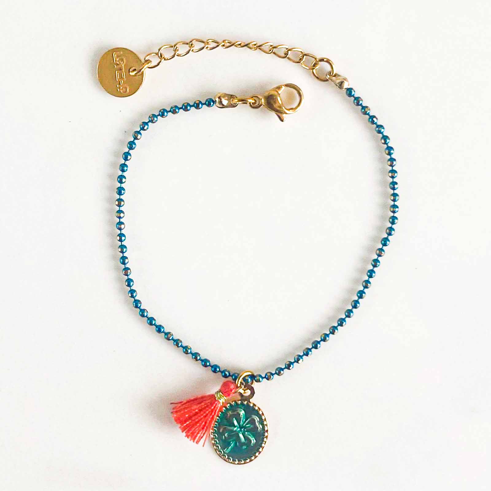Bracelet bubble Lucky Trèfle – Litchi Bijoux